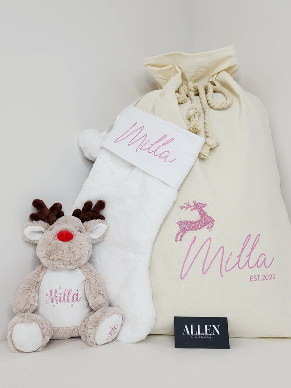 Luxe Santa Stocking - Allen Creations